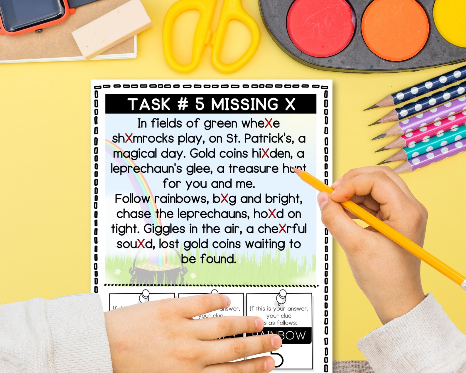 St. Patrick's Day Escape Room, Kids St. Patrick's Day Game, Escape Room ...