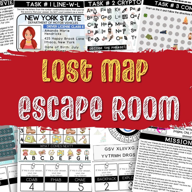 Escape Room Printable - Etsy