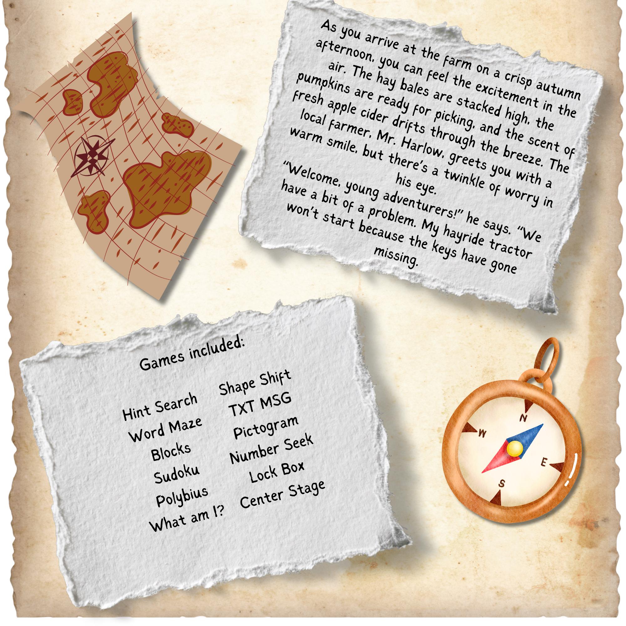 Autumn Harvest Adventure Escape Room, Printable Escape Room Kit ...