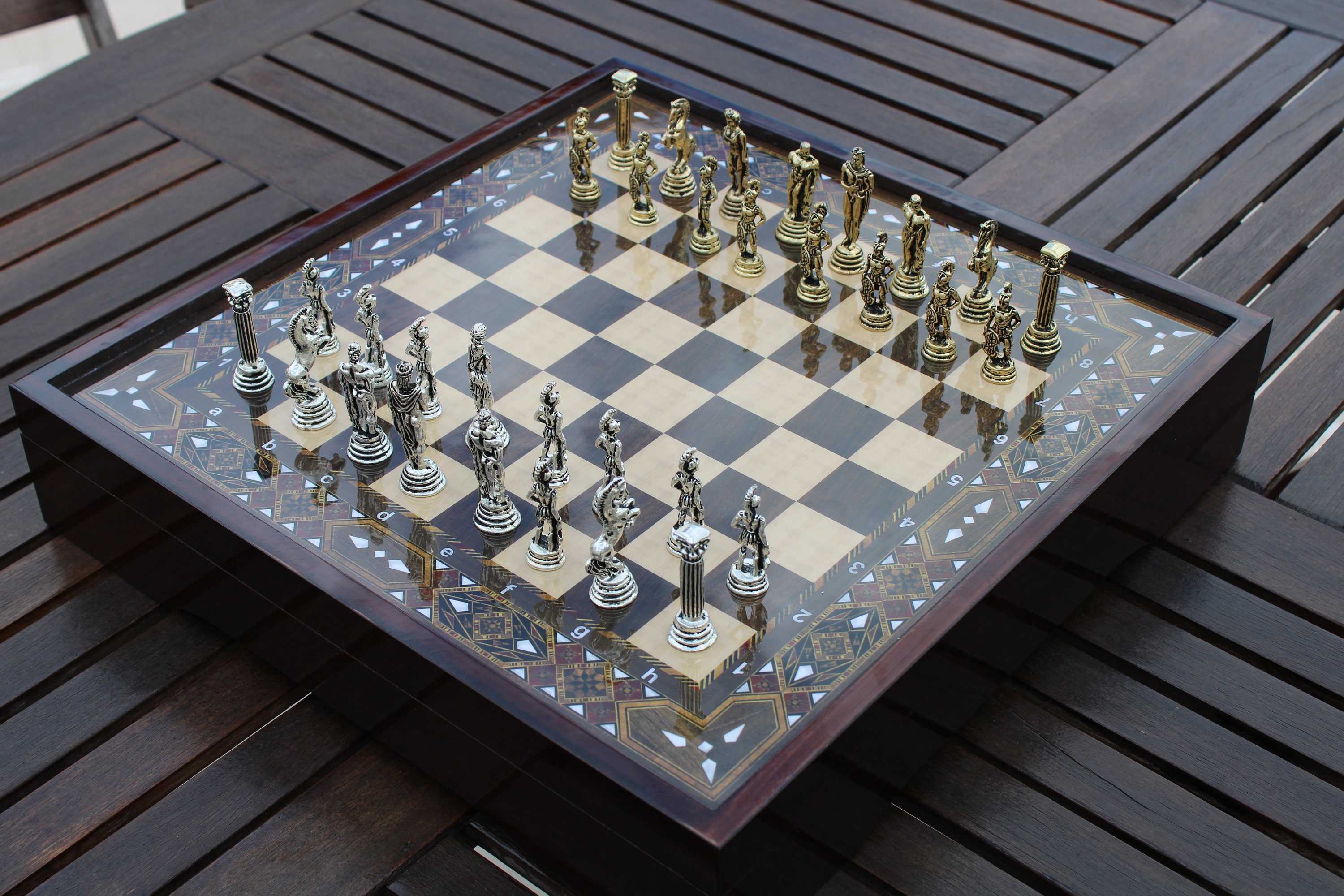 Chess Set Personalized Luxury Chess Set Custom Chess Set | Etsy