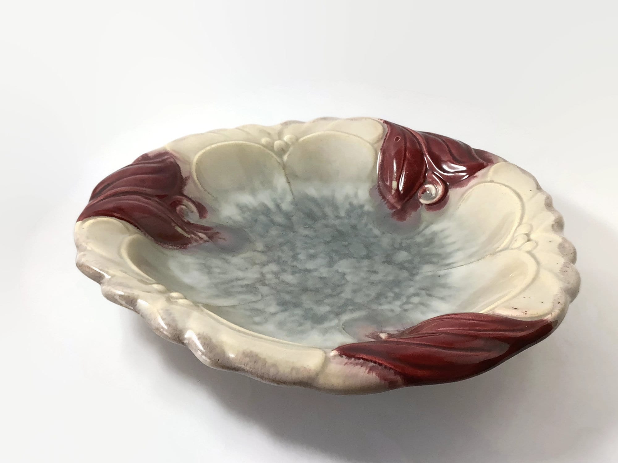 Vintage Ceramic Serving Platter or Decorative Lava Fruit Bowl Made in ...