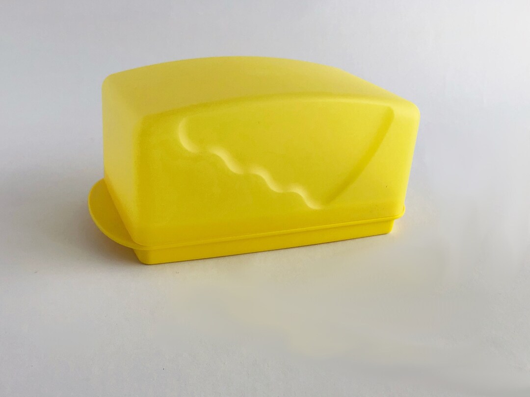 Mid Century Modern Tupperware Butter Dish With Lid in Yellow - Vintage ...