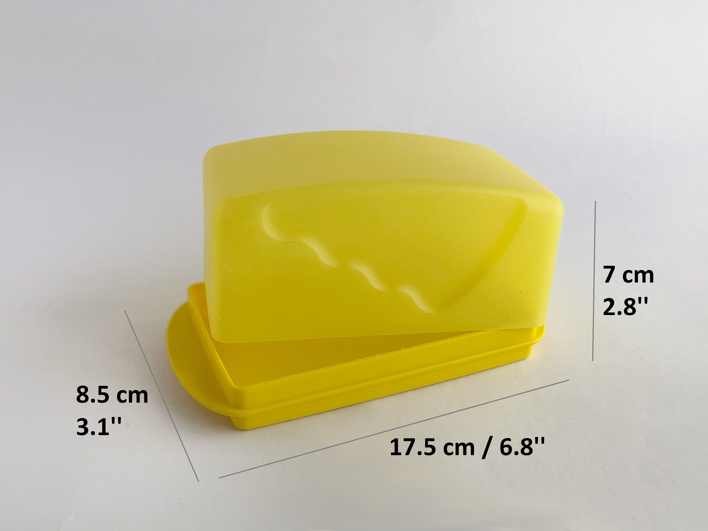 Mid Century Modern Tupperware Butter Dish With Lid in Yellow Vintage ...
