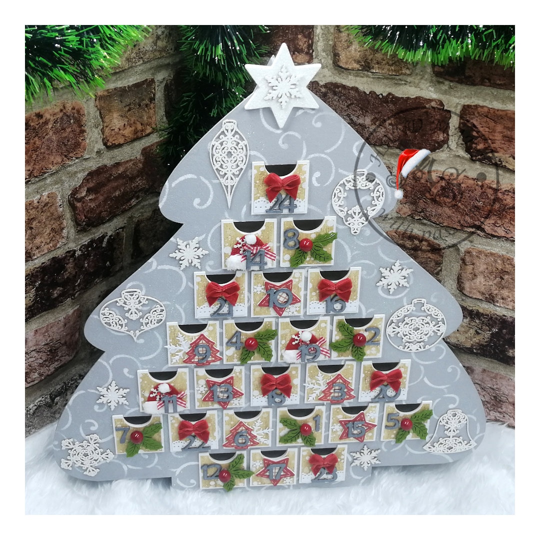 Christmas Tree-shaped Advent Calendar, Christmas Decoration - Etsy