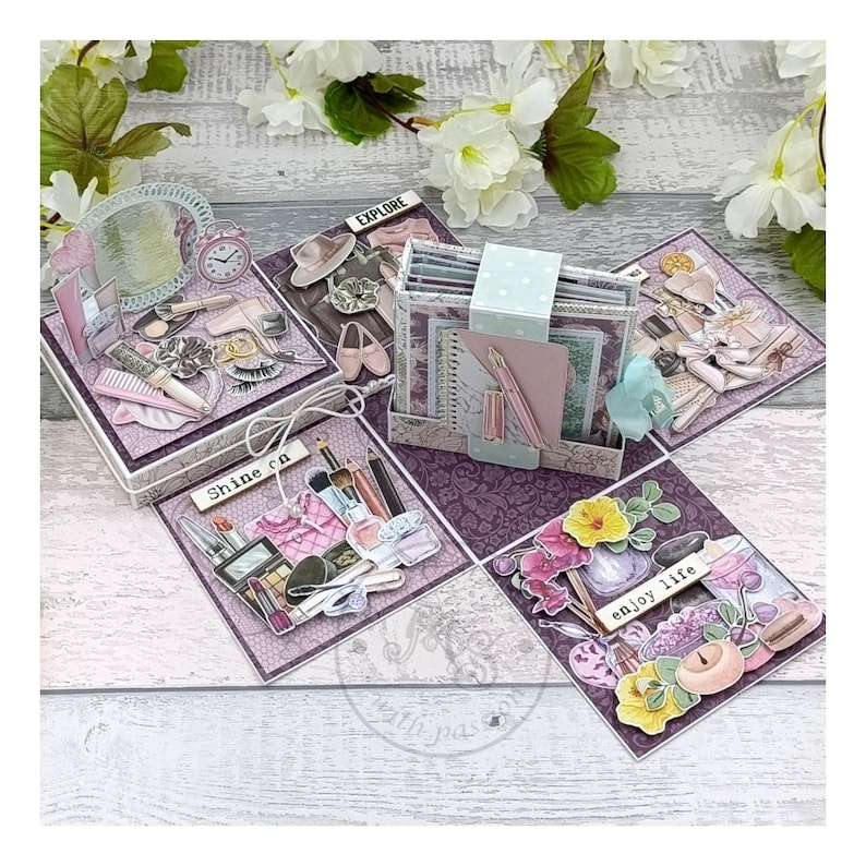 Birthday Exploding Box for Her, Greetings Card for Her, Valentine's Day, Mother's Day, Birthday ...