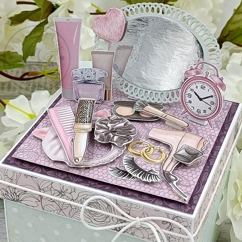 Birthday Exploding Box for Her, Greetings Card for Her, Valentine's Day ...