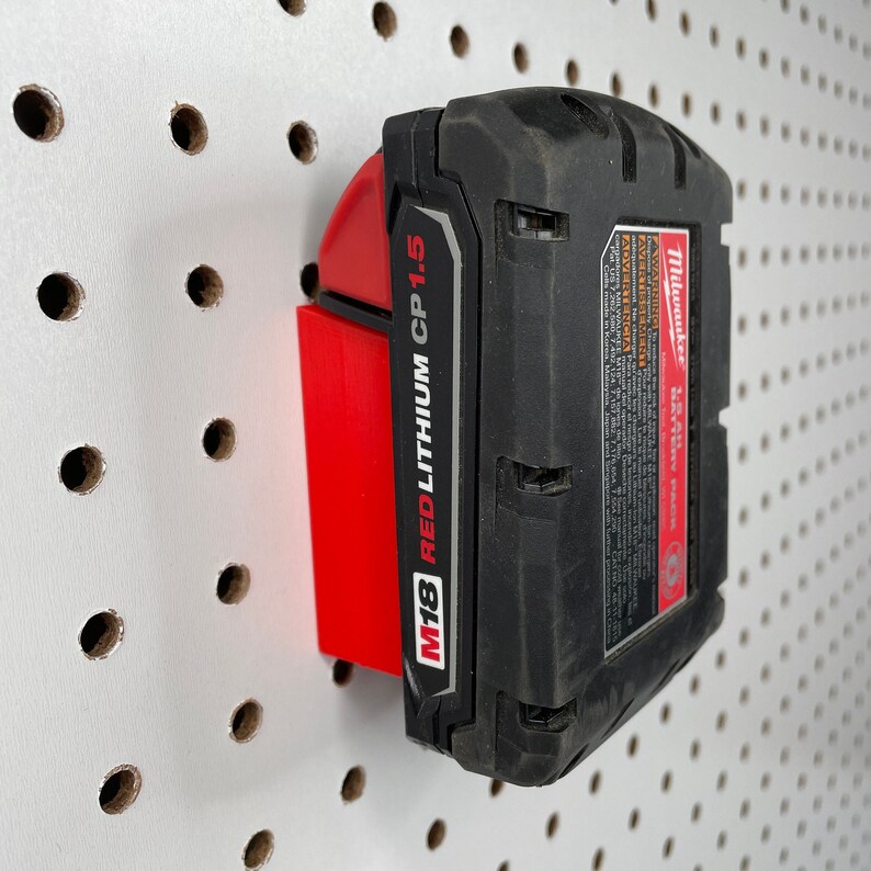 Milwaukee M18 Battery Holder Locking Wall Mount Bracket - Etsy