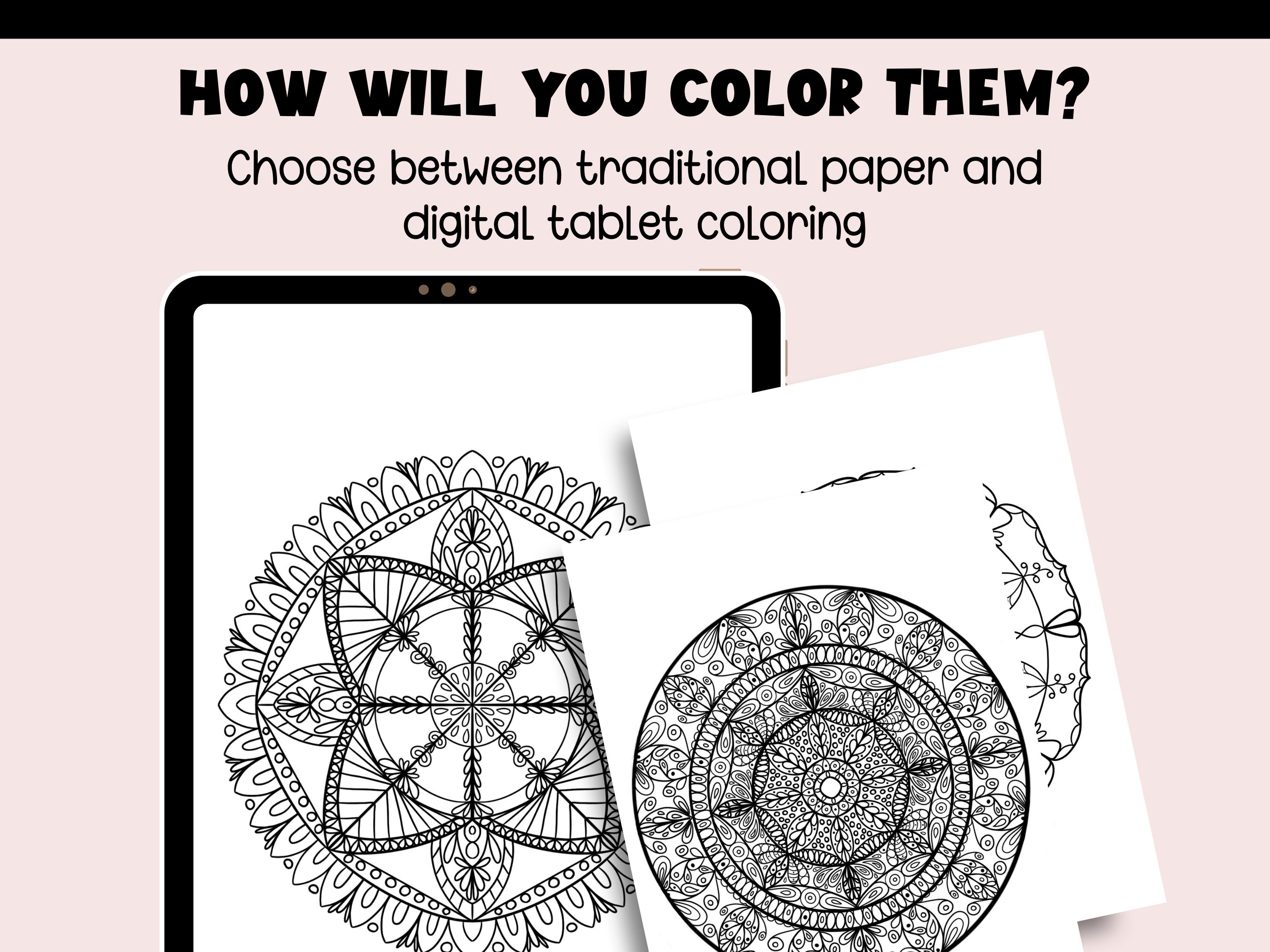 25 Mandala Coloring Pages Digital Download Printable Mandala Coloring ...