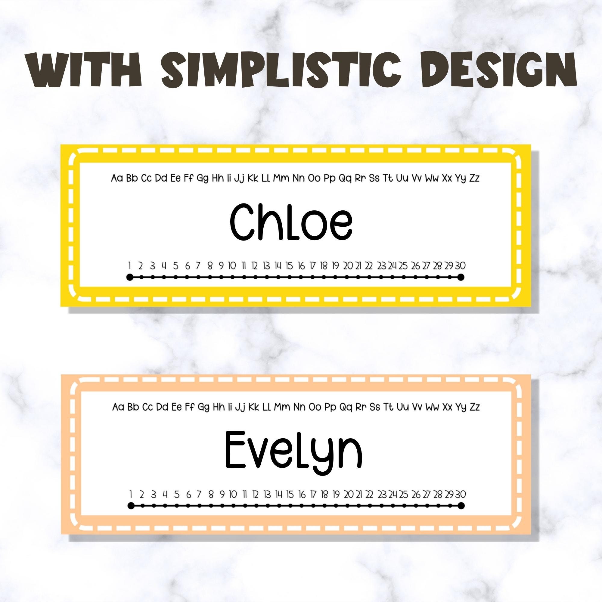 Editable Name Tags for School and Events Digital Download Customizable ...
