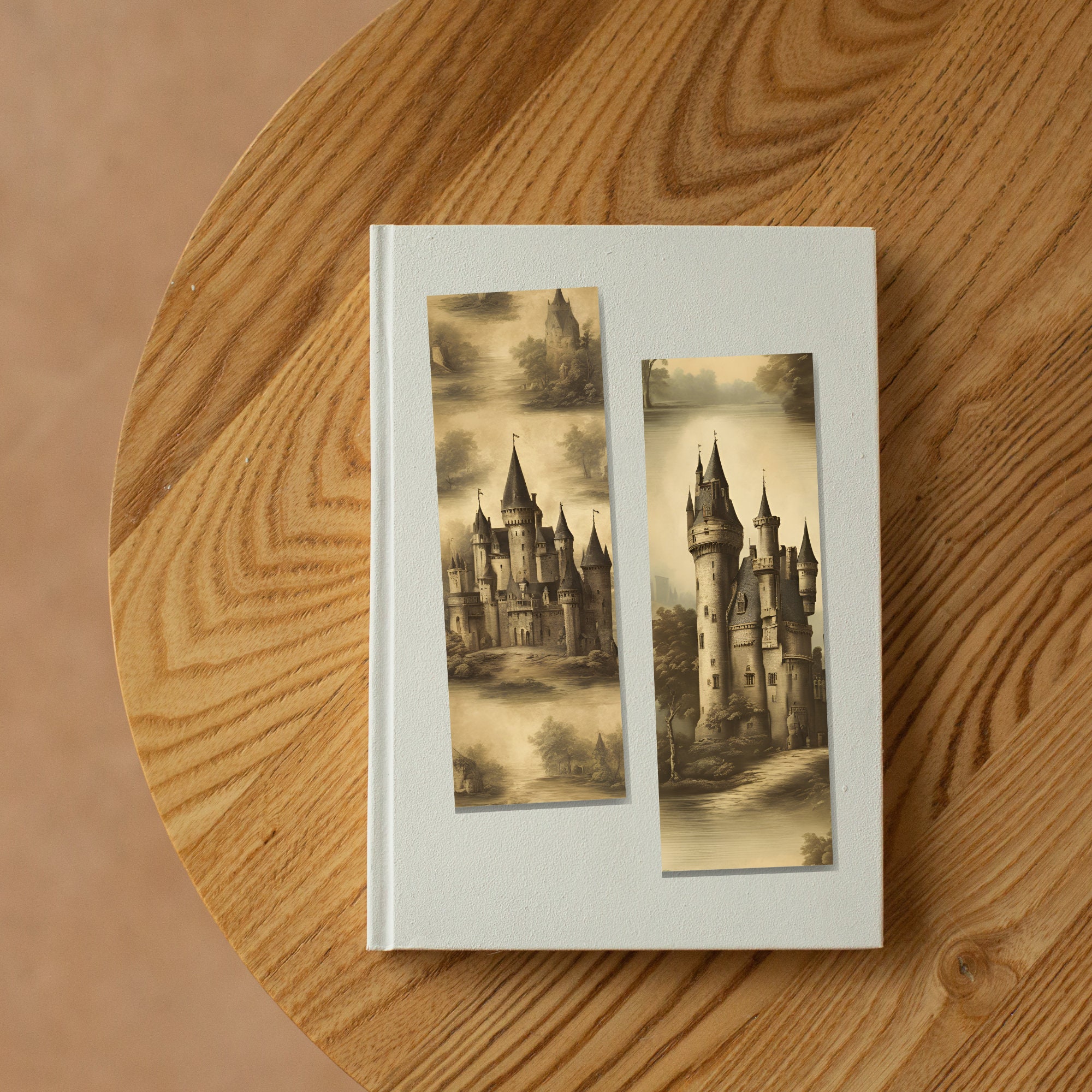 Castle-themed Printable Bookmarks Digital Bookmarks Kit PDF Bookish ...