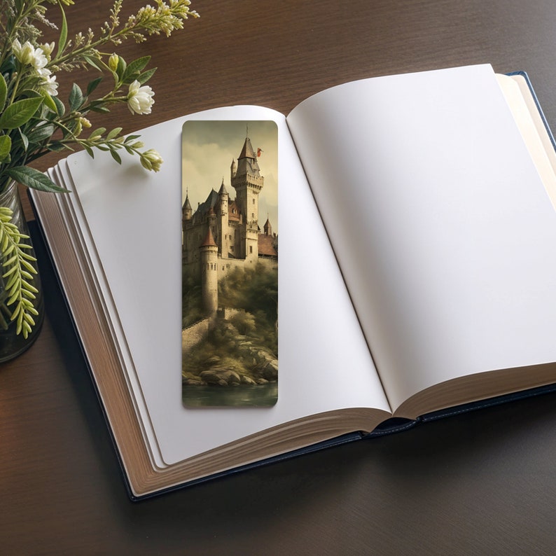 Castle-themed Printable Bookmarks Digital Bookmarks Kit PDF Bookish ...
