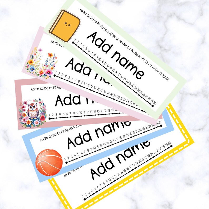 Editable Name Tags for School and Events Digital Download Customizable ...
