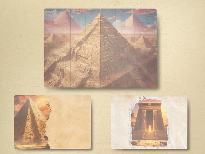Ancient Pyramids Digital Junk Journal Blank Digital Pyramids Journal ...