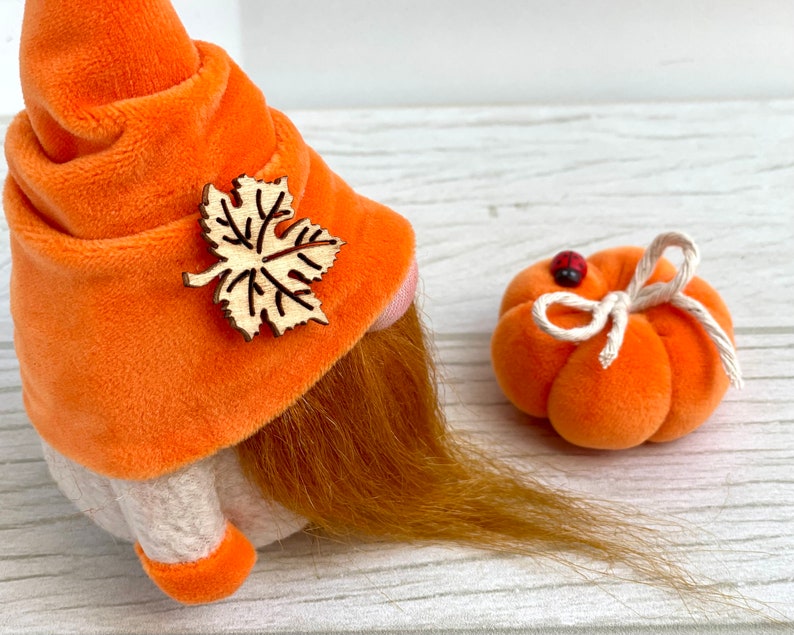 Autumn Gnome Pumpkin Gnome Fall Gnome Minimalist Orange Gnome - Etsy