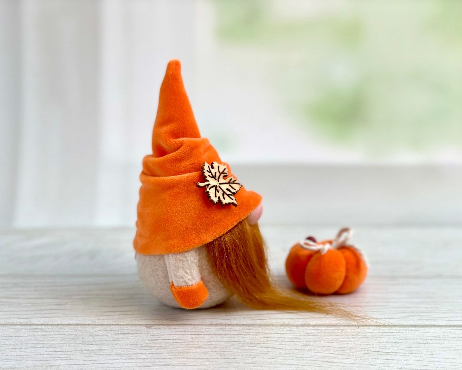 Autumn Gnome Pumpkin Gnome Fall Gnome Minimalist Orange Gnome - Etsy