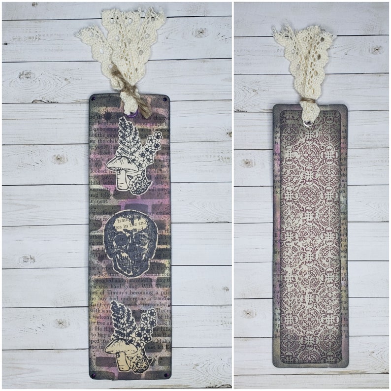 Bookmarks Handmade Bookmarks Mixed Media Junk Journal Bookmarks Collage ...