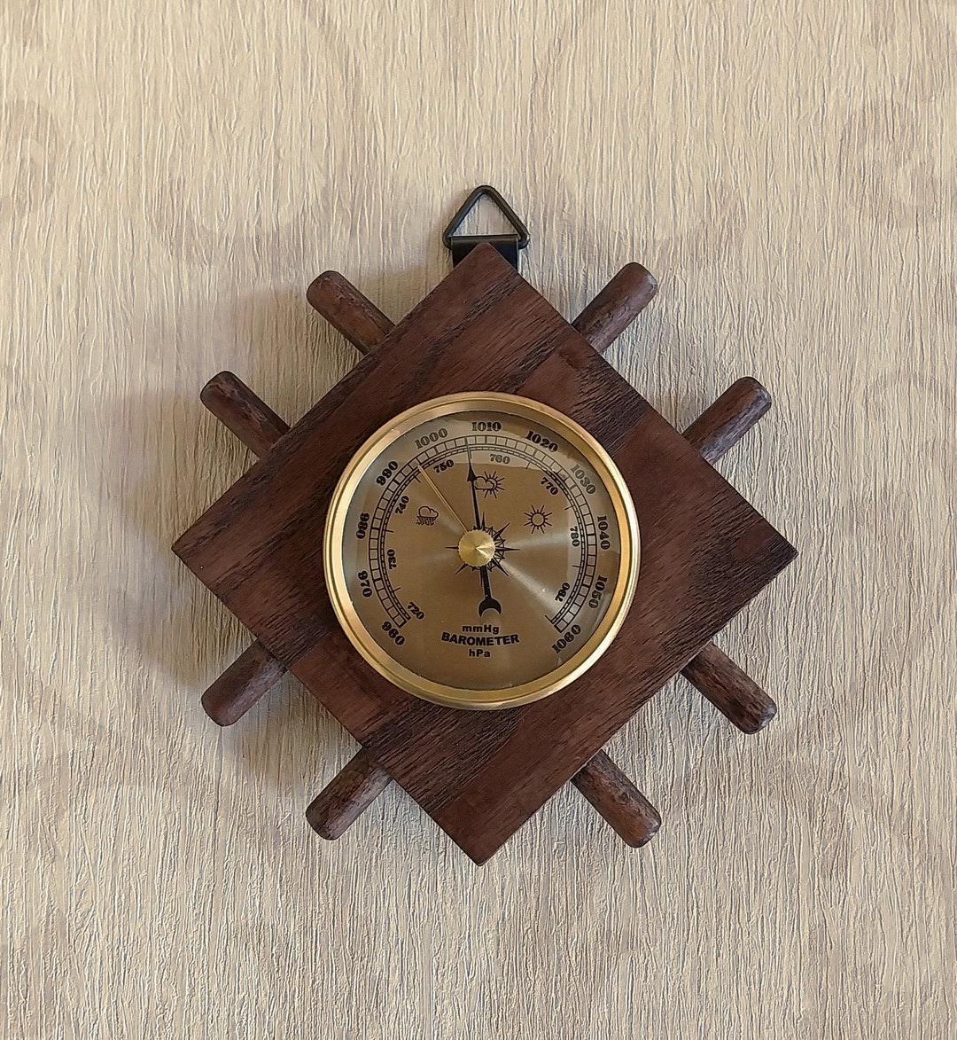 Wall Barometer Ash Wood Traditional Baltic Symbol Shape - Etsy