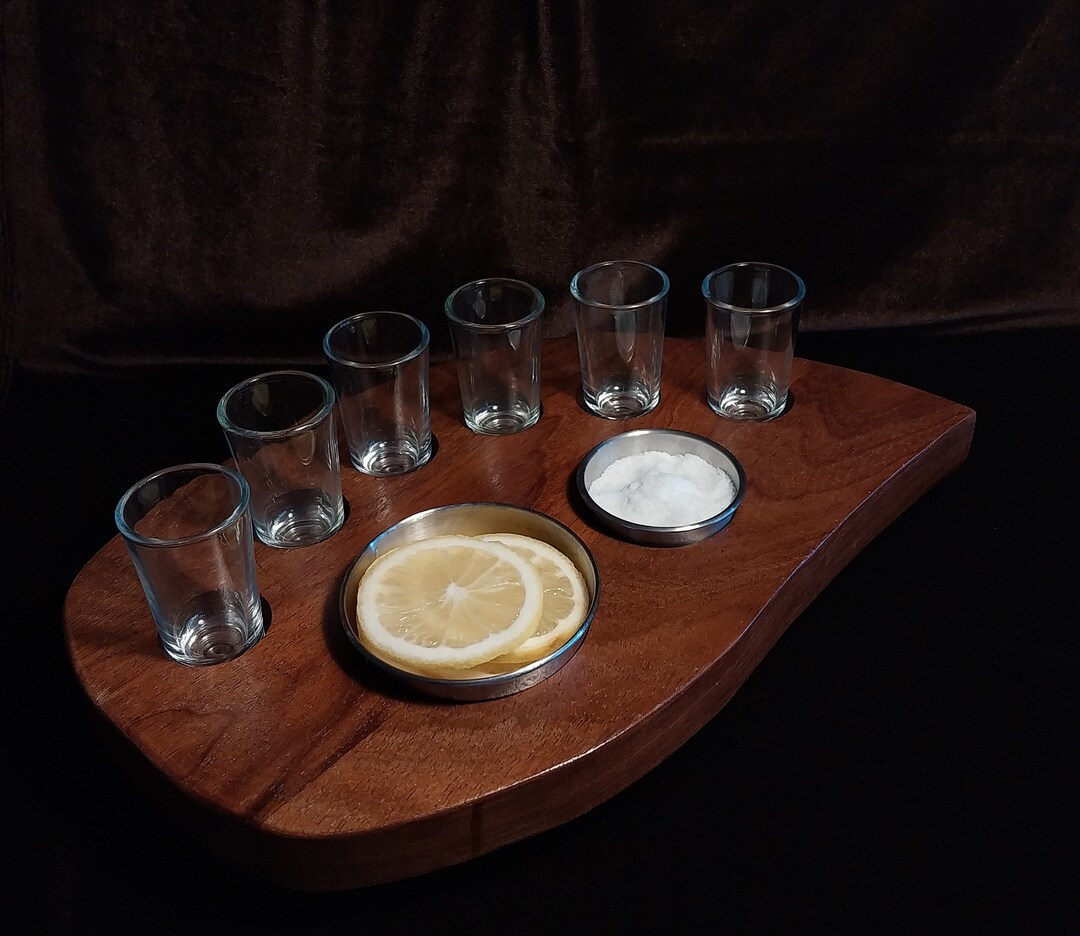 Tequila Set Stand Serving Tray With Glasses and Bowls - Etsy