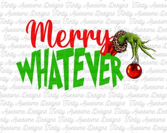 Merry Whatever Svg - Etsy Canada