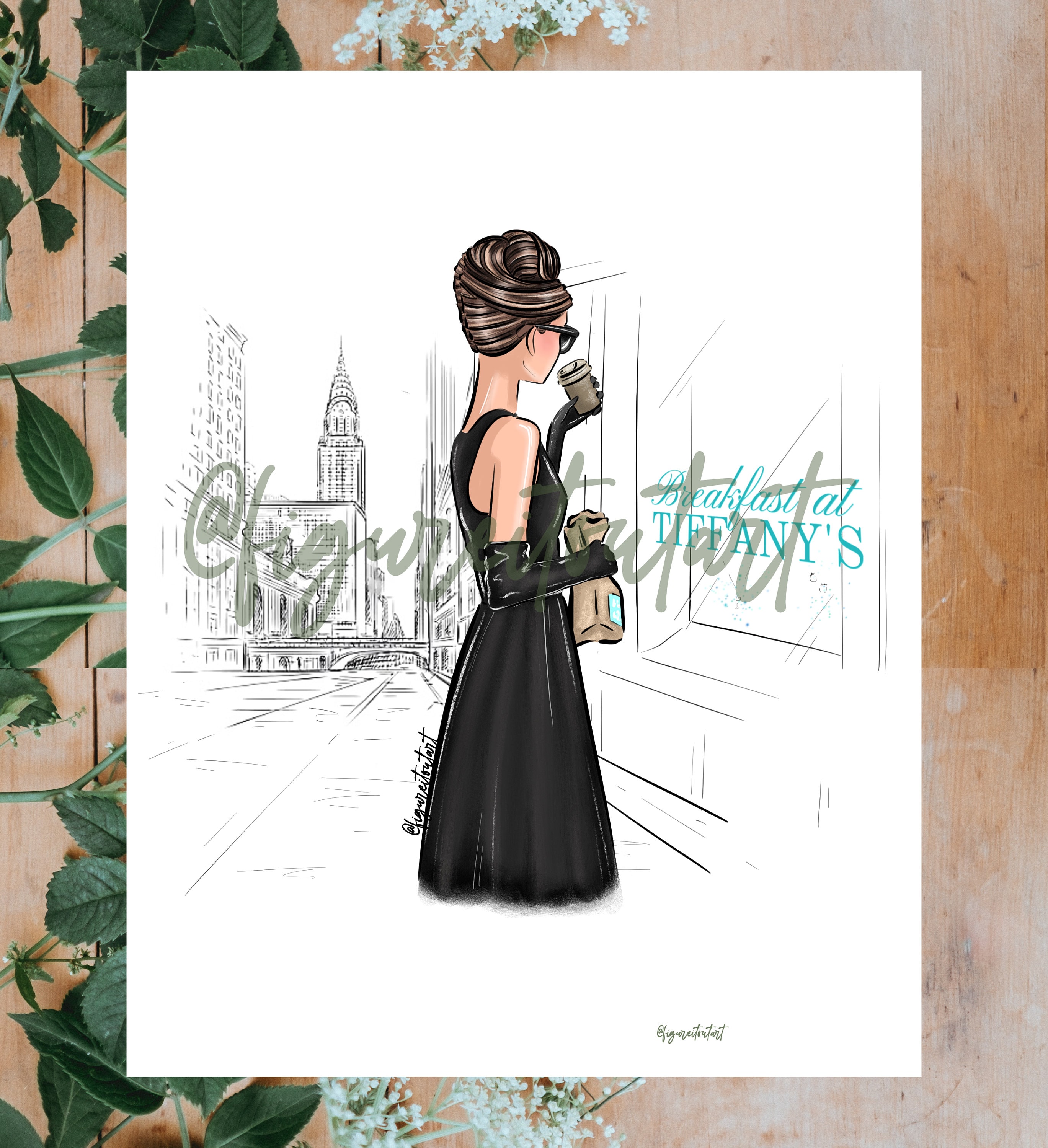 Breakfast at Tiffany's (ILLUSTRATION TO DOWNLOAD) - Etsy