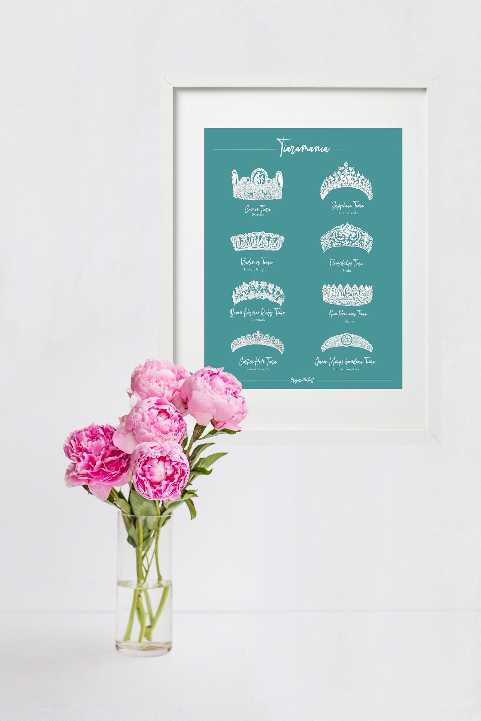 Royal Tiaras Poster - Art Print (DIGITAL DOWNLOAD) - Etsy