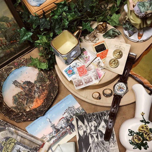 Vintage Junk Drawer Mystery Box Assemblage Supplies Found - Etsy