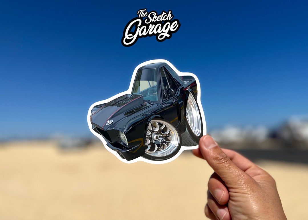 1964 Ford Mustang Hotrod Custom Cartoon Kiss-cut Sticker / Decal Ideal ...