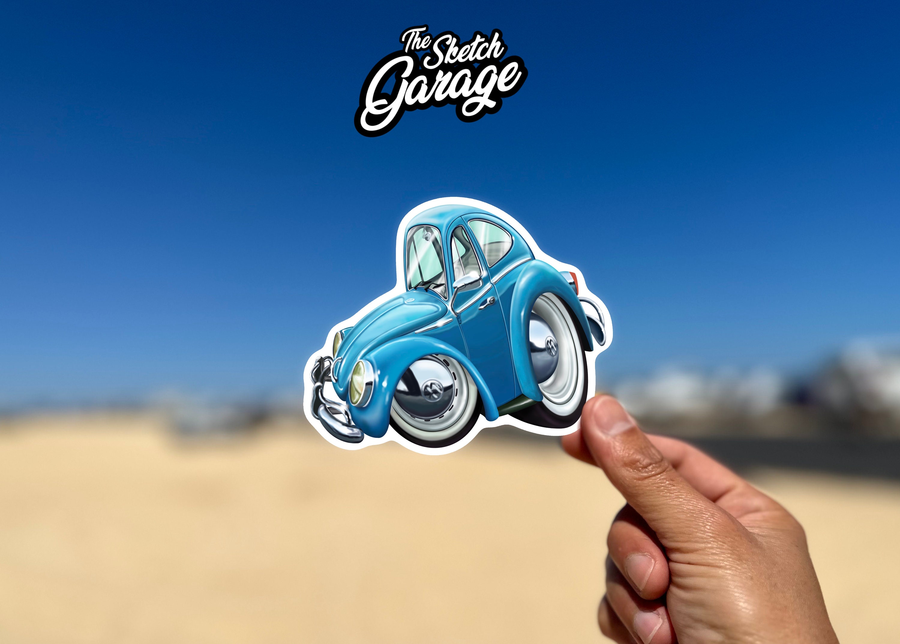 Volkswagen Beetle Sticker / Decal Ideal for Water Bottle, Laptop, Phone ...