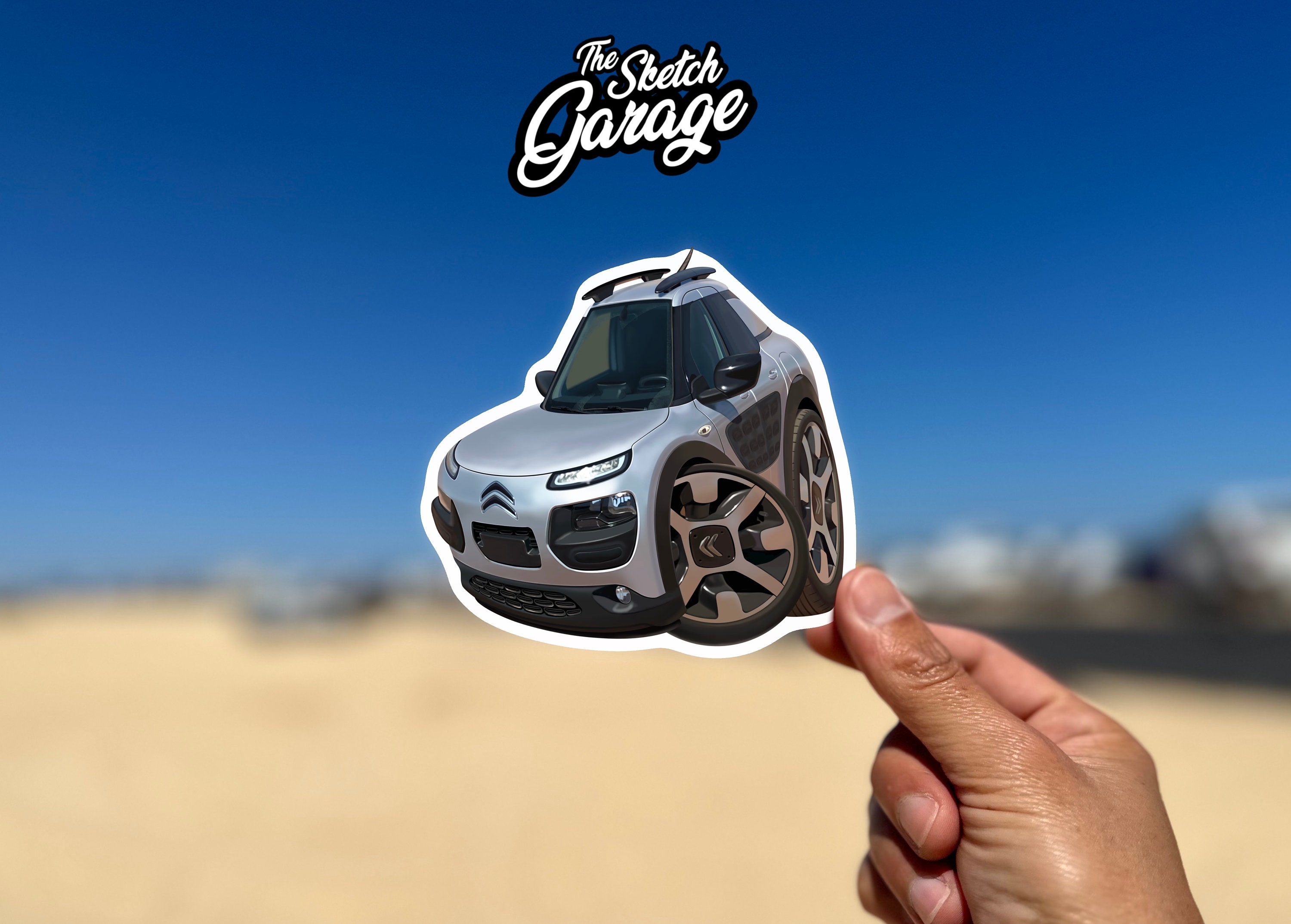 Citroen C4 Cactus Custom Cartoon Kiss-cut Sticker / Decal Ideal for ...