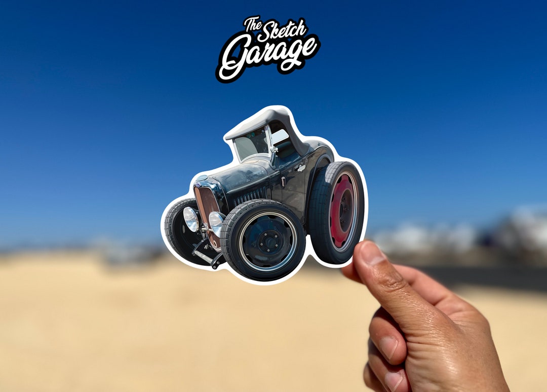 1932 Ford Hotrod Roadster Ratrod Sticker / Decal Ideal for Water Bottle ...