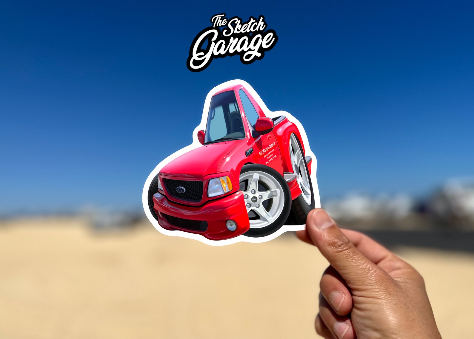 1993 Ford SVT Lightning Custom Cartoon Kiss-cut Sticker / - Etsy