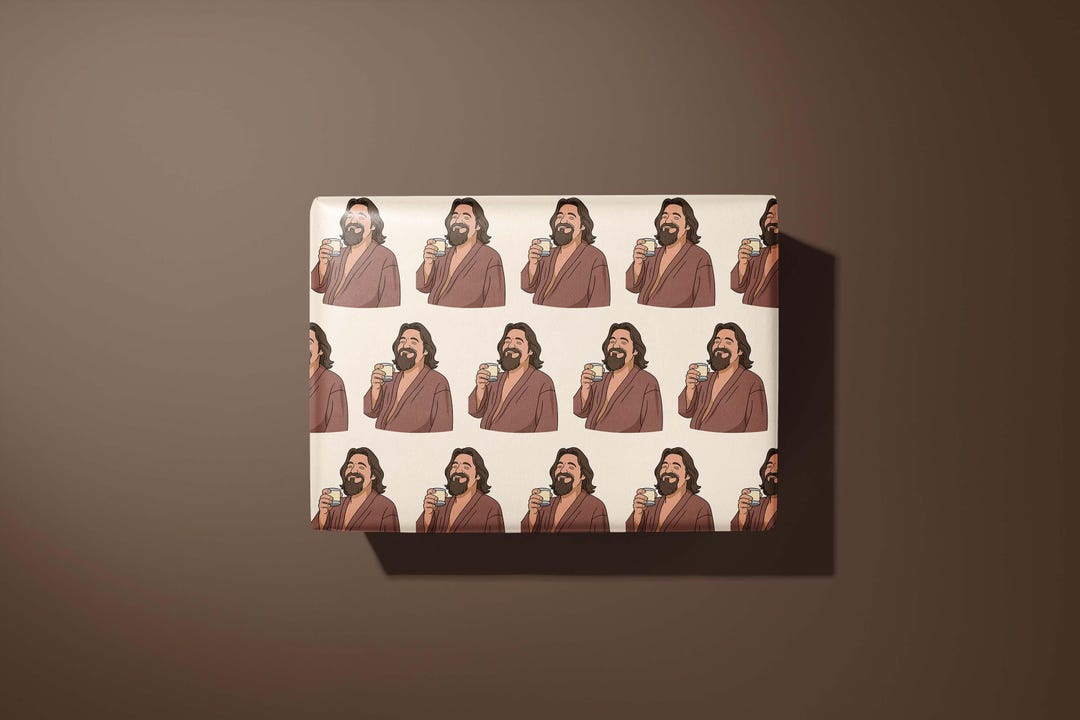 Big Lebowski Gift Wrap - the Dude - Hand Illustrated Wrapping Paper - Etsy