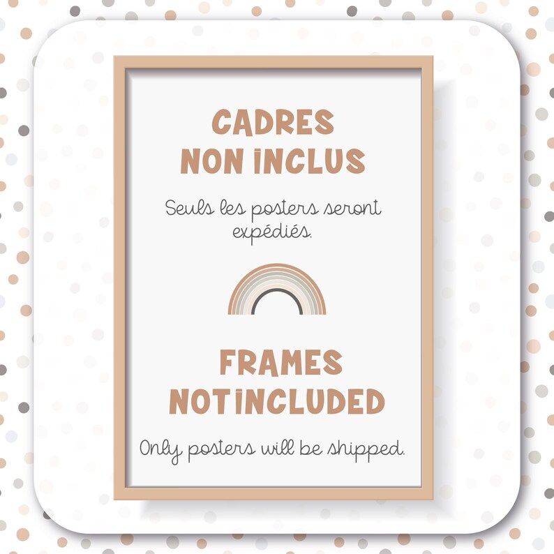 Beige, Khaki and Camel Reading Corner Poster, Children's Poster in ...