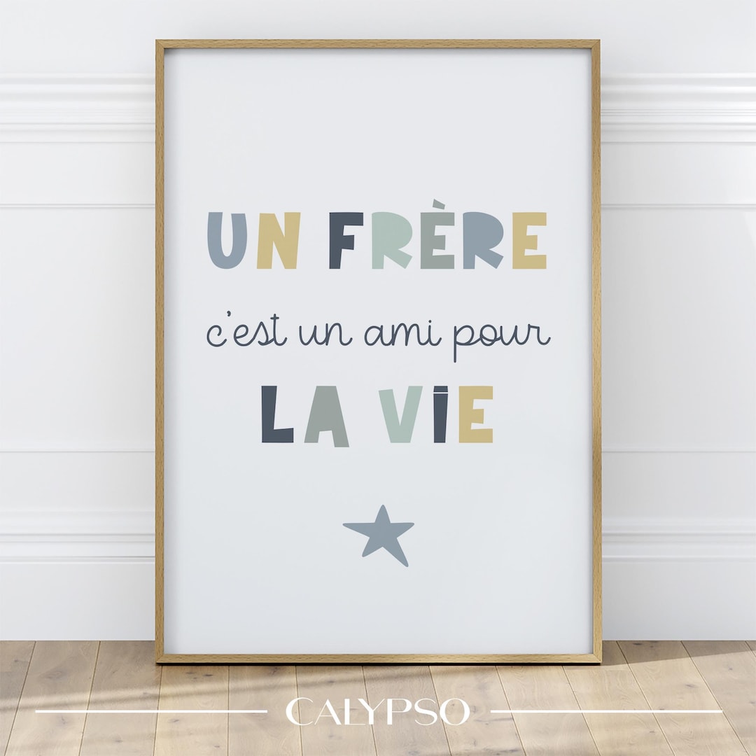 Poster A Brother is a Friend for Life - Children's Poster - Etsy