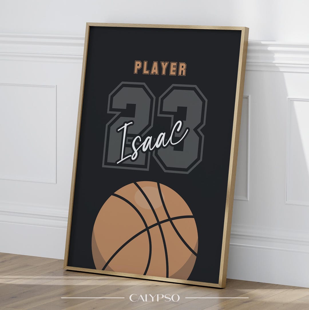 Personalized Kids Basketball Poster – Custom Name Print - Etsy