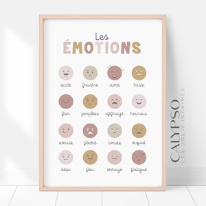 Illustration of Emotions in Pink Color, Child Support Aid - Etsy