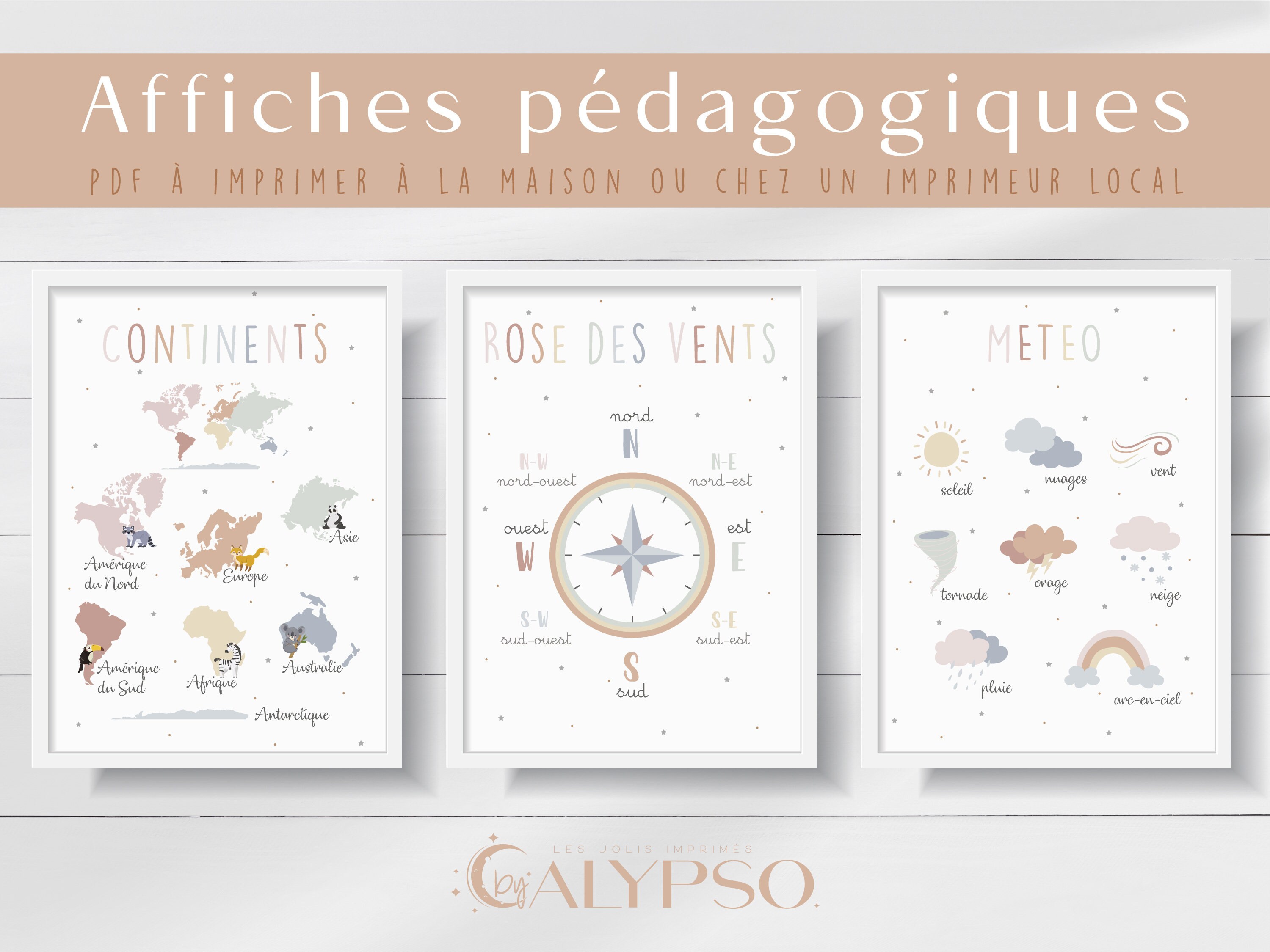 Set de 15 affiches éducatives en français, posters pédagogiques à ...