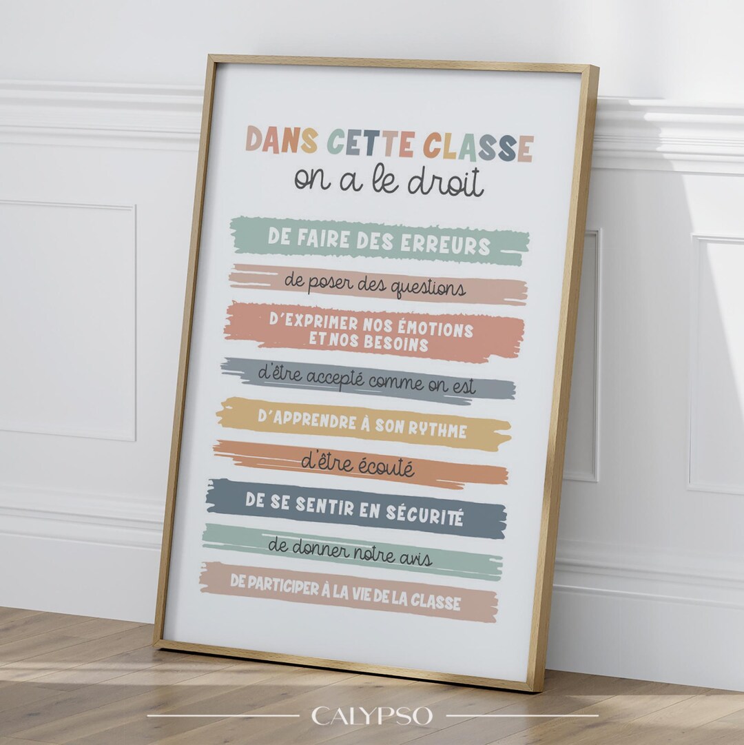 Caring Classroom Rules Poster – Colorful Inclusive Poster for School - Etsy