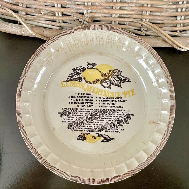 Vintage Pie Plate - Etsy