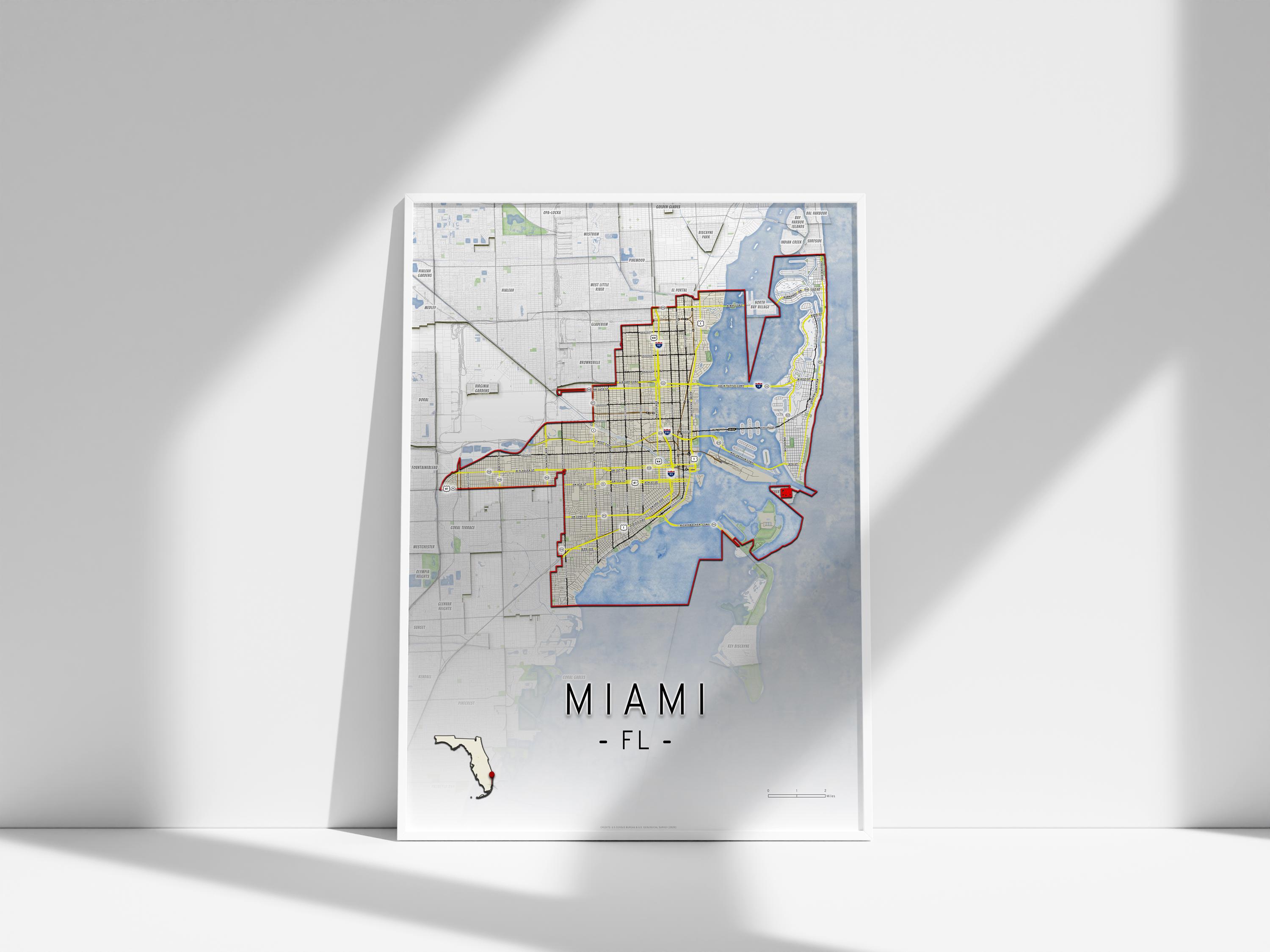 City Of Miami Boundary Map