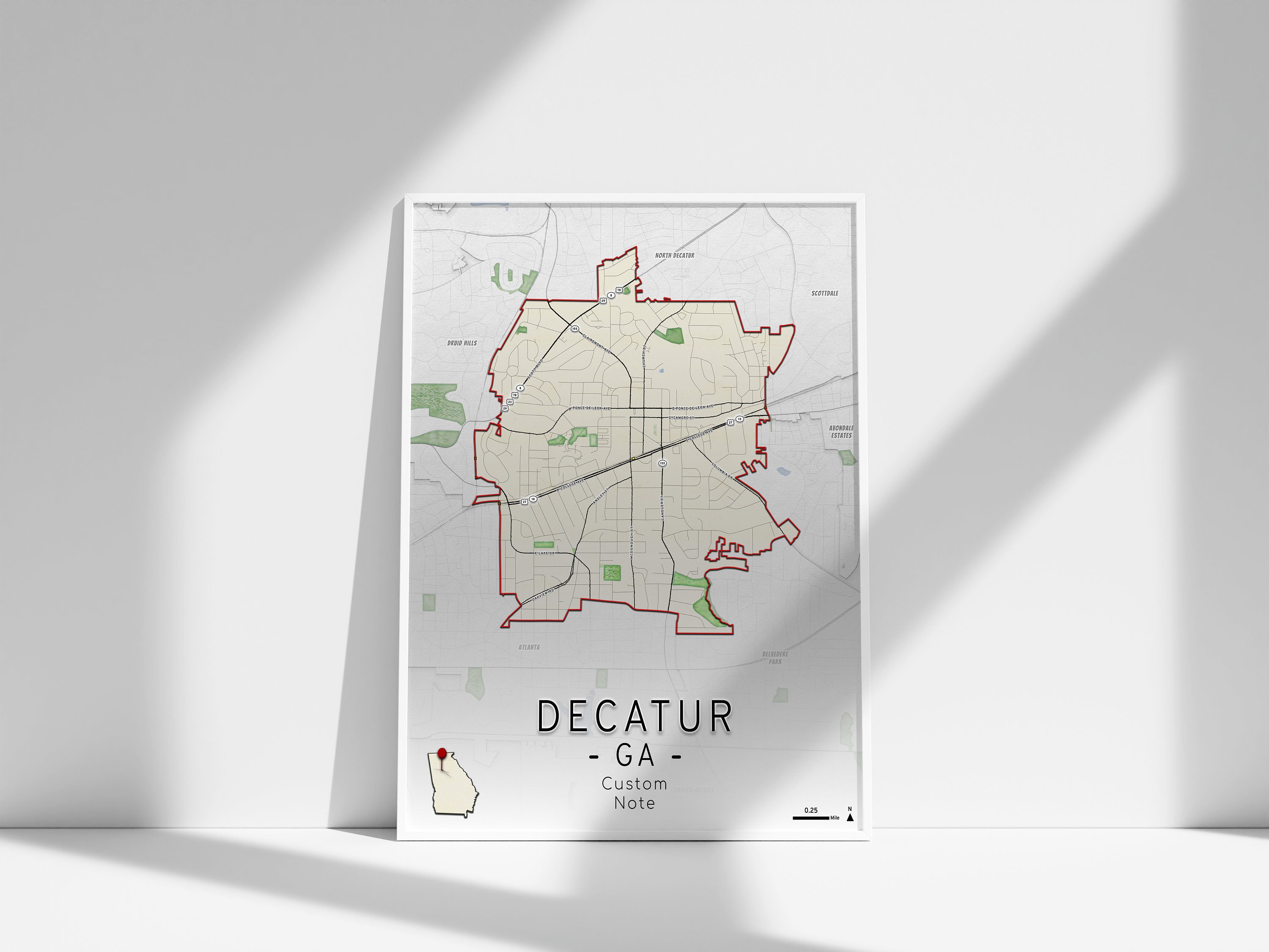 Decatur Georgia Neighborhood Map