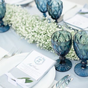 Colored Wedding Goblets Blue Goblets Goblet Glasses Wedding | Etsy