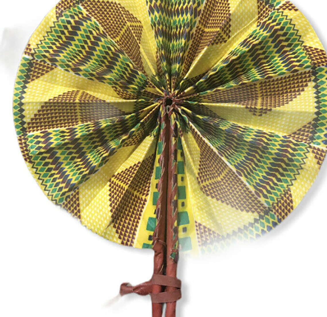 African Fabric Hand Fan GREAT FOR SUMMER Handmade - Etsy
