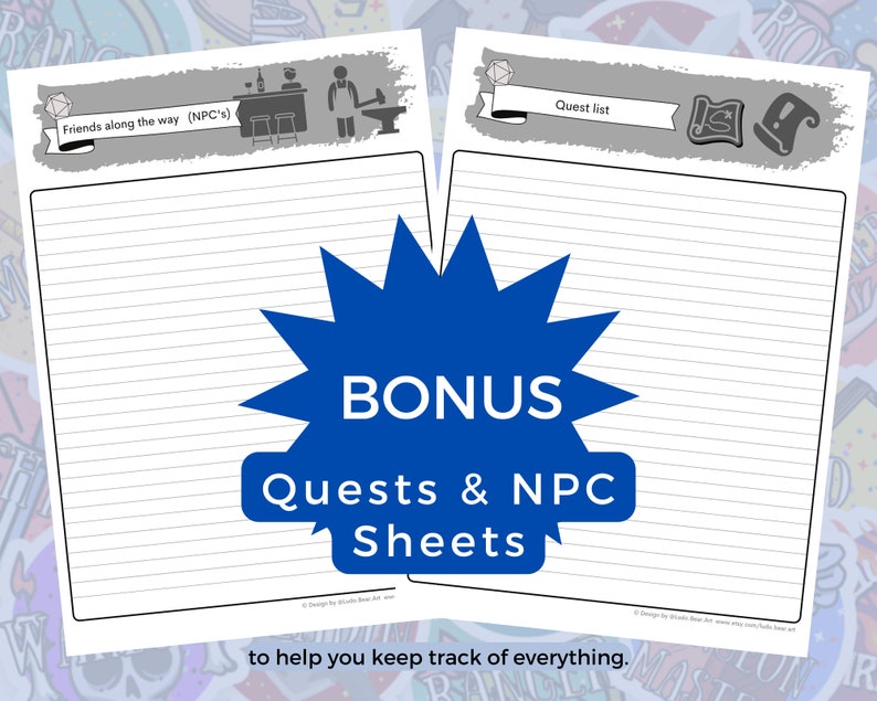 D&D Dyslexia Character Sheets Form Fillable Printable PDF - Etsy UK