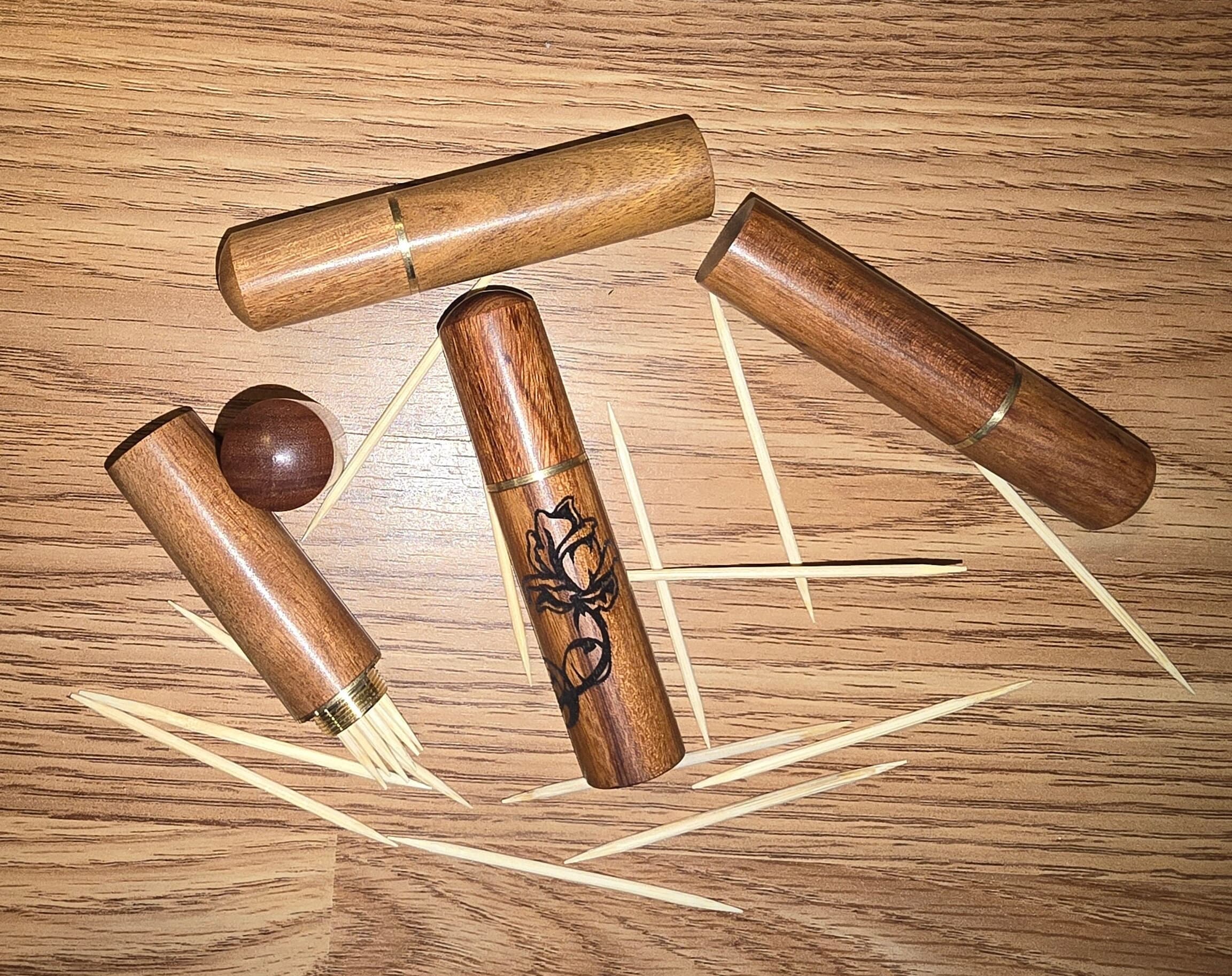 Laser Engraved Rosewood Toothpick / Needle Holder - Etsy