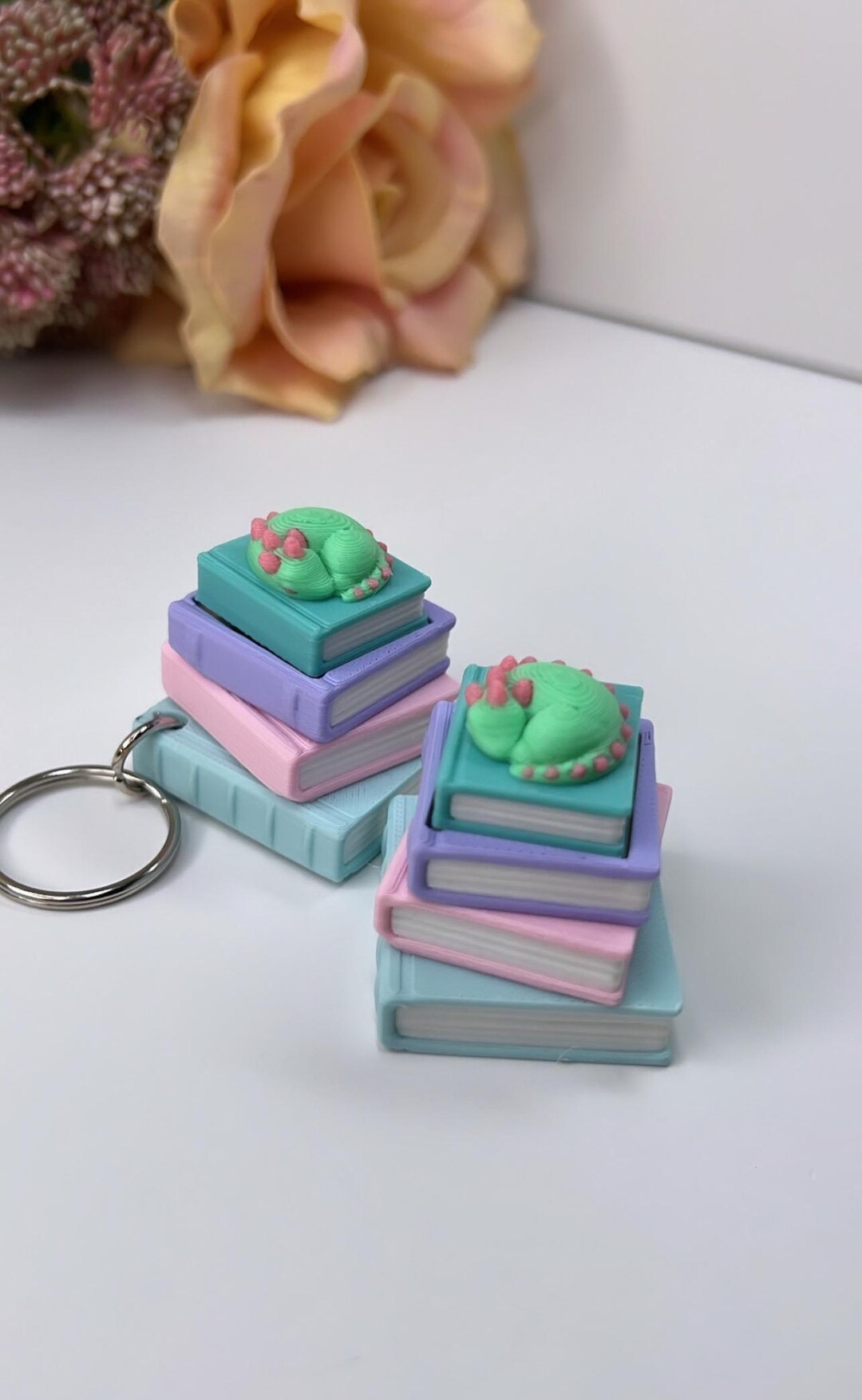 Bookish Fidget Clickers, Stack of Books Clickies, Sleepy Dragon Books ...