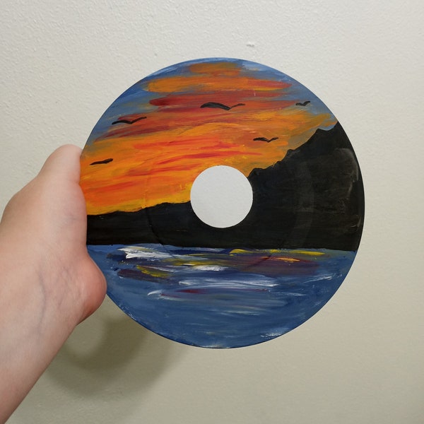 Painted Record - Etsy