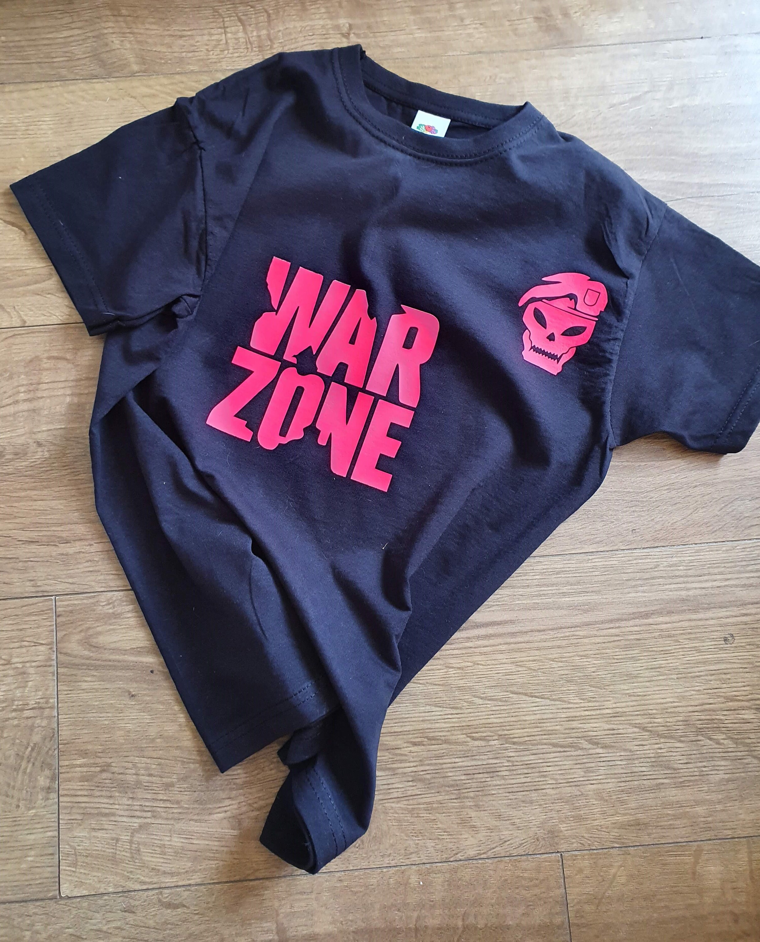 Personalised War zone Tshirt | Etsy