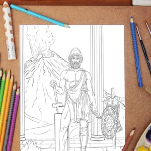 hephaestus coloring pages