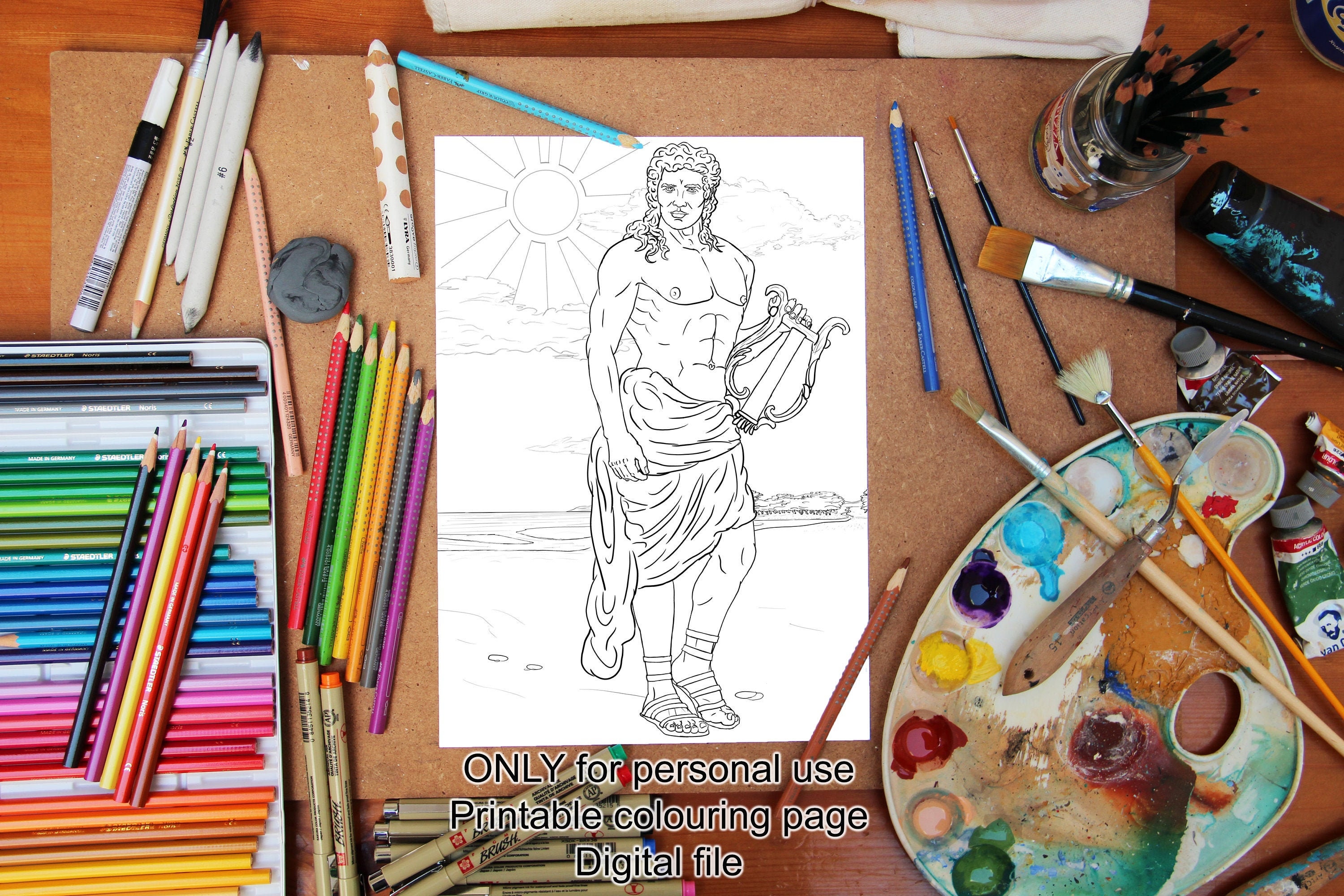 Apollo Coloring Sheet